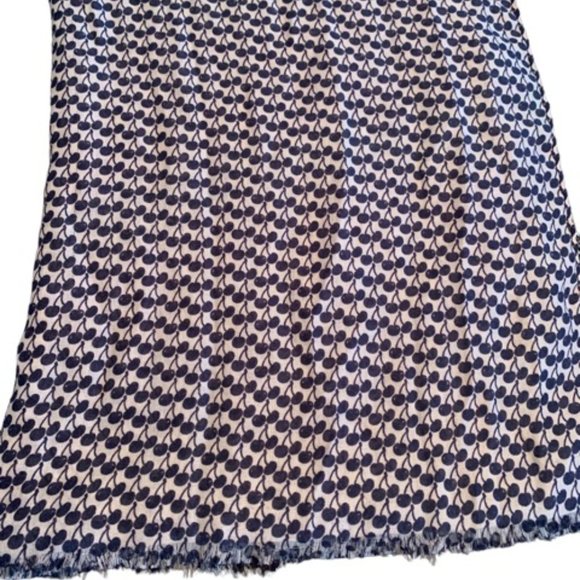 J. Crew | Accessories | J Crew Cherries Scarf Navy | Poshmark